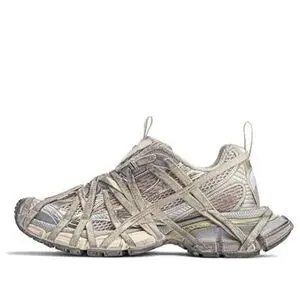 Balenciaga Balenciaga 3XL Extreme Lace Sneakers In Mesh And Polyurethane Beige/grey