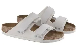 BIRKENSTOCK Uji Nubuck Leather/suede Sandals - White/sand