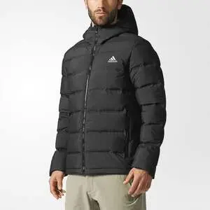 Adidas Helionic Hooded Down Jacket - Black