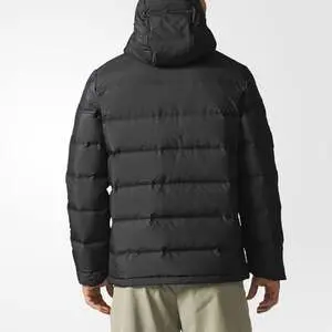 Adidas Helionic Hooded Down Jacket - Black