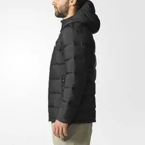 Adidas Helionic Hooded Down Jacket - Black