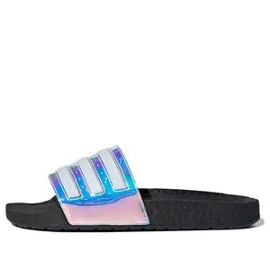 Adidas Adilette Boost Iridescent Slides - Black