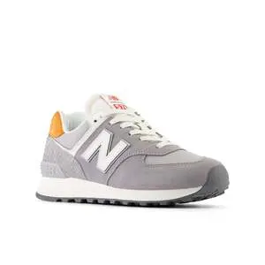 NEW BALANCE 574 "grey Orange" Sneakers - Grey/orange
