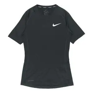 Nike Pro Training Tight Short Sleeve - Black
