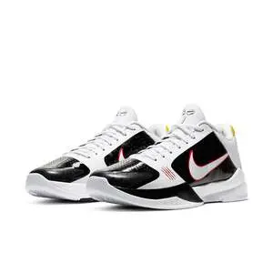 Nike Zoom Kobe 5 Protro "alternate Bruce Lee" Athletic Sneakers - White/black/comet Red