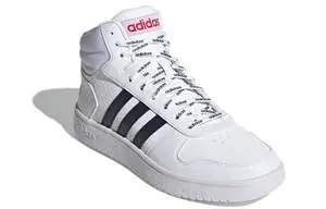 Adidas Hoops 2.0 Mid Top Sneakers - White/blue/red