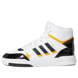 Adidas Originals Drop Step High Top Sneakers - White/yellow/black