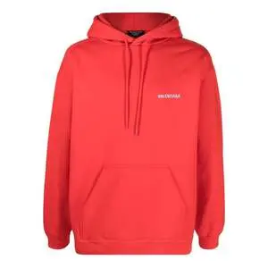 Balenciaga Balenciaga Logo Hoodie Bright Red