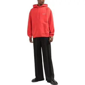 Balenciaga Logo Hoodie - Bright Red