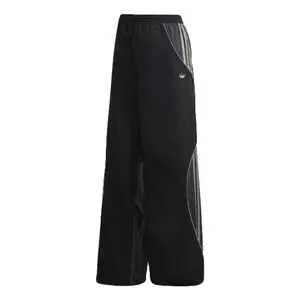 Adidas Originals Reflective Stripe Wide Leg Track Pants - Black