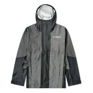 Adidas Colorblock Hooded Jacket - Black