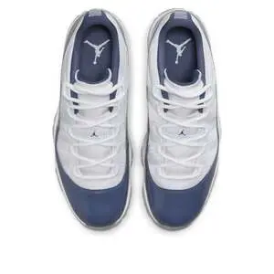 JORDAN Air Retro Low - White/midnight Navy/diffused Blue