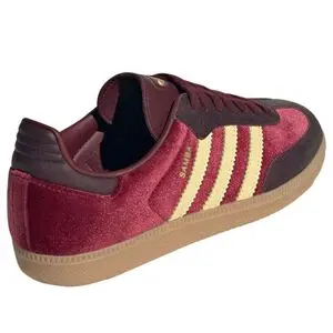 Adidas Samba 'shadow Red Velvet' Sneakers - Shadow Red/maroon/gum