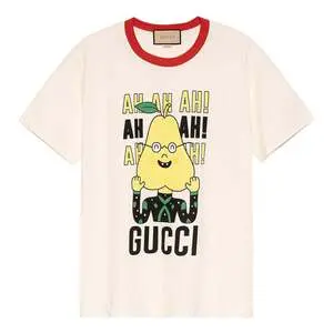 Gucci X Pablo Delcielo Pear Print Cotton T-shirt