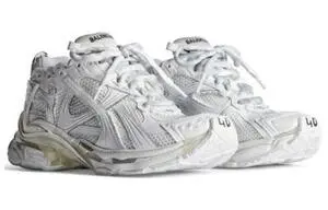 Balenciaga Cargo Sneakers In Light Microfiber And Mesh - Beige