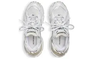 Balenciaga Cargo Sneakers In Light Microfiber And Mesh - Beige
