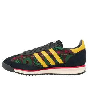 Adidas X Bob Marley Sl72 "football Is Freedom" Sneakers - Core Black/bold Gold/pure Ruby