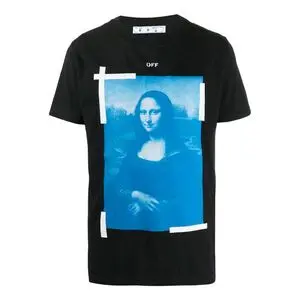 Off-White Ss21 Pattern Printing Round Neck Short Sleeve - Black