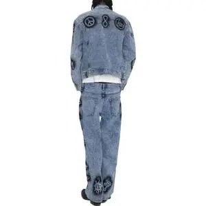 StÜssy X Dries Van Noten Hand-stencilled Denim Jacket