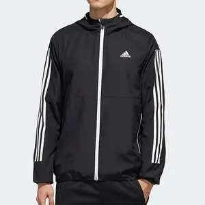 Adidas Must Haves 3-stripes Windbreaker Jacket - Black