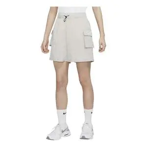Nike Essential Woven High-rise Shorts - Grey