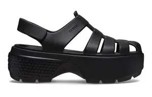 CROCS Stomp Fisherman Sandals - Black