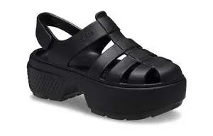 CROCS Stomp Fisherman Sandals - Black
