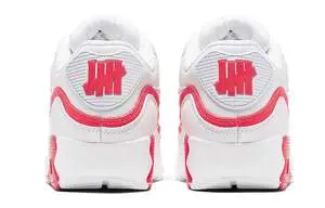 Nike X Undefeated Air Max 90 Sneakers - White/solar Red