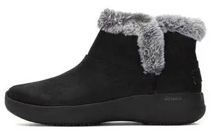 Sketchers Ankle Boots With Faux Fur Trim