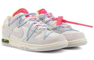 Nike Off-white X Dunk Low "the 50" Lot 38/50 - Gray/white