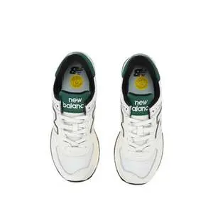 NEW BALANCE 574 "white Green" Sneakers - White/green