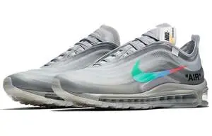 Nike X Off-white Air Max 97 "menta" Sneakers - Wolf Grey/white/menta