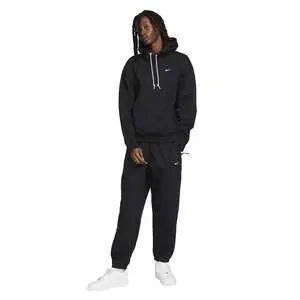 Nike Solo Swoosh Fleece Pullover Hoodie - Black