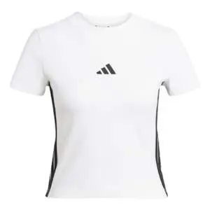 Adidas Essentials 3-stripes Slim T-shirt - White/black