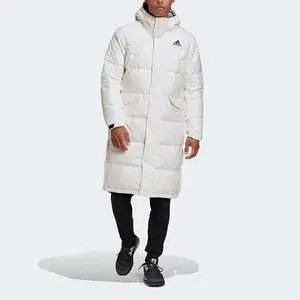 Adidas Stay Warm Sports Hooded Down Jacket - White