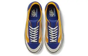 VANS Style 36 Decon Sf 'salt Wash' Low Top Sneakers - Blue/orange