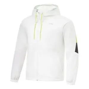 LI-NING Training Series Hooded Jacket - White/black