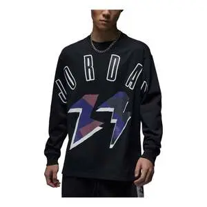 JORDAN Air Flight Mvp Long-sleeve T-shirt - Black/sail