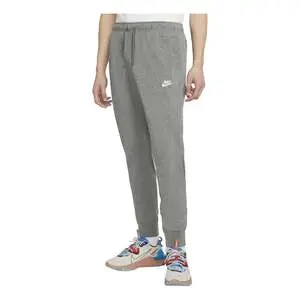 Nike Club Knit Lacing Sports Long Pants Dark Grey - Gray