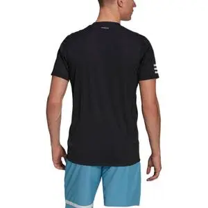 Adidas Short Sleeve Round Neck Pullover With Logo Printing And Stripes - Multi-color