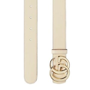 Gucci Reversible Gg Marmont Belt - Beige