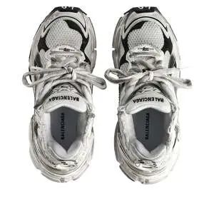 Balenciaga Runner Sneakers - White/black