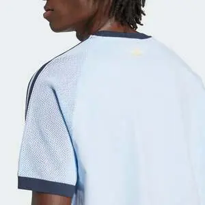 Adidas Premium Knitted T-shirt Asia Sizing 'clear Sky