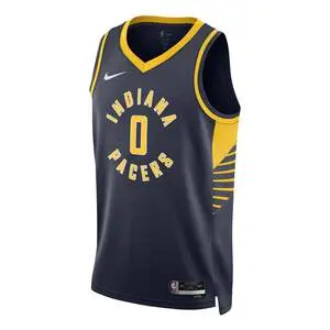 Nike Nba Tyrese Haliburton Indiana Pacers Swingman Jersey - Black/yellow