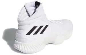 Adidas Pro Bounce 2018 High Top Basketball Sneakers - White/black