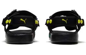 PUMA X Chinatown Market Leadcat Blazing Yellow Sandals - Black