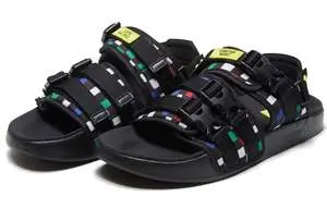 PUMA X Chinatown Market Leadcat Blazing Yellow Sandals - Black
