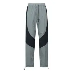 JORDAN Flight Contrasting Colors Breathable Drawstring Sports Pants/trousers/joggers Autumn Gray - Grey