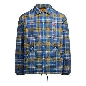 HUMAN MADE Quilted Check Coach Jacket - Blue