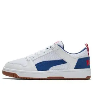 PUMA Rebound Layup Lo Sneakers - White/blue
